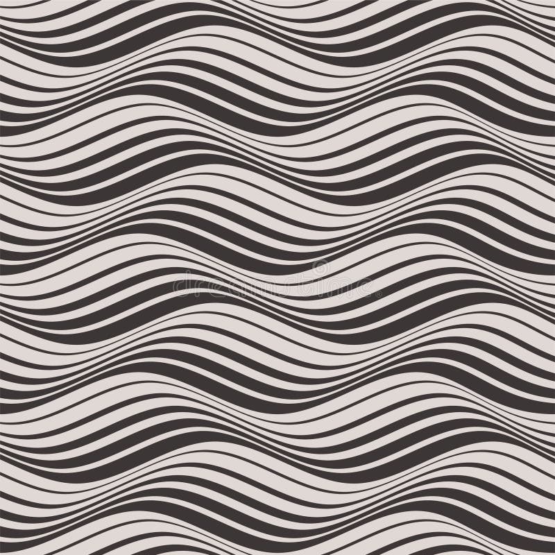 Wavy Lines Seamless Background Stock Vector - Illustration of design ...