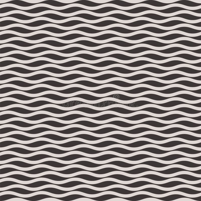 Wavy Lines Seamless Background Stock Vector - Illustration of floral ...