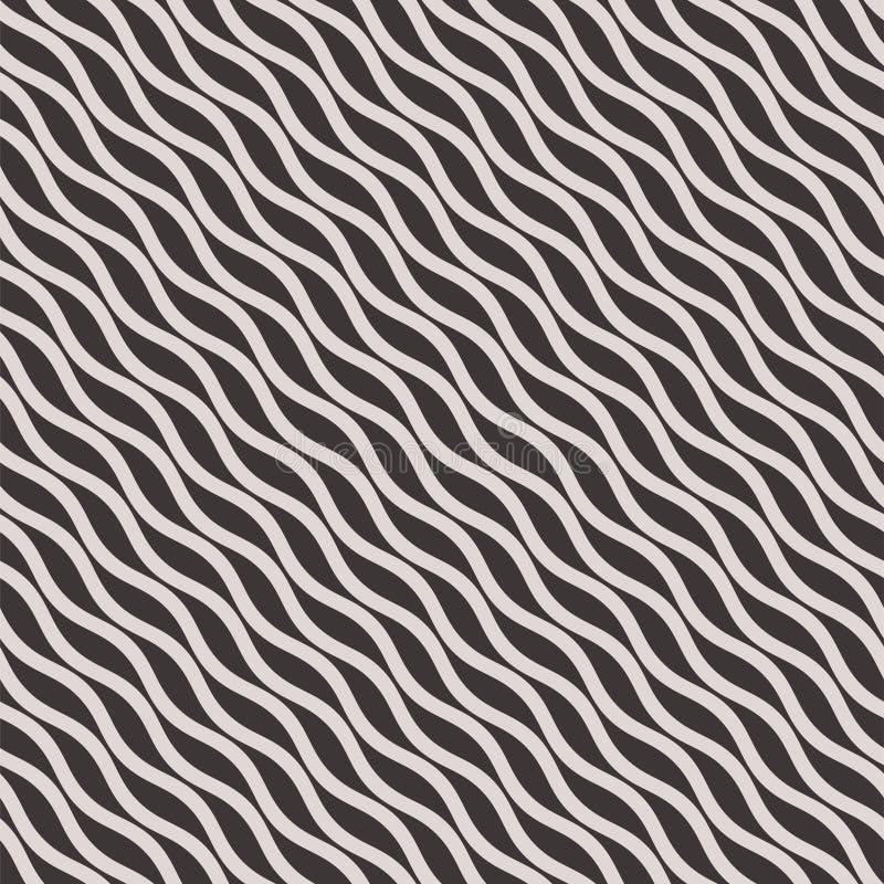 Wavy Lines Seamless Background Stock Vector - Illustration of abstract ...