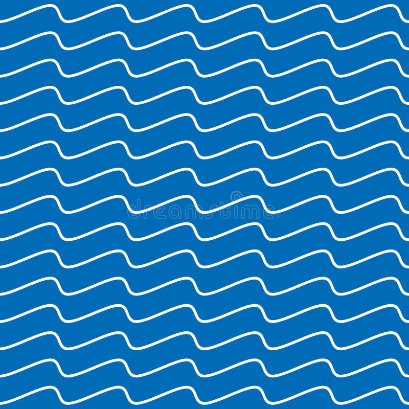 Wave Lines Seamless Pattern Stock Vector - Illustration of fabric ...