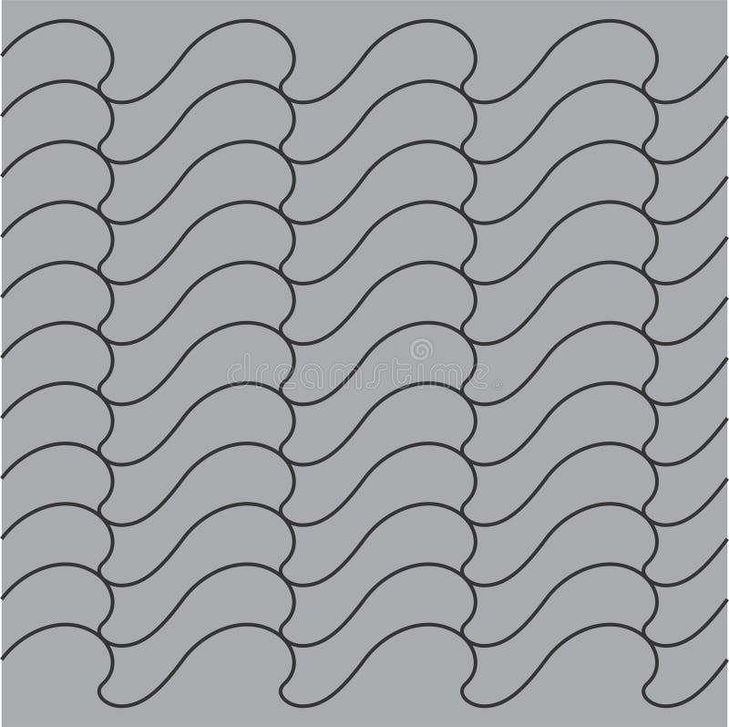 Wavy Lines Seamless Pattern Undulate Stripes Repeating Background Cdr ...