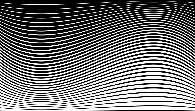 Wavy Lines Textured Background with 3D Illusion and Twisting Movement ...