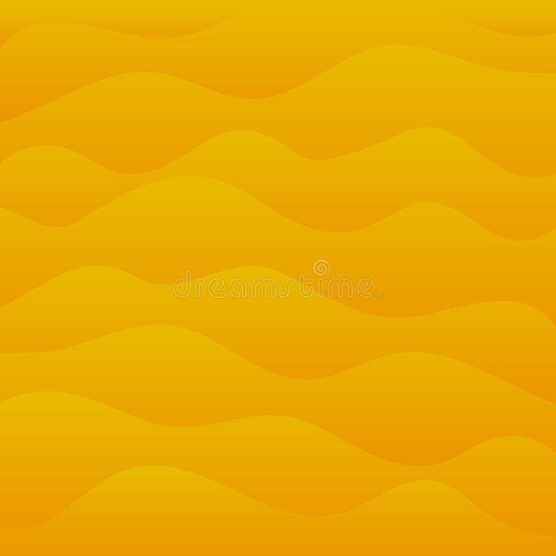 Wavy Liquid Background with Yellow Gradient. Vector Illustration. Stock ...
