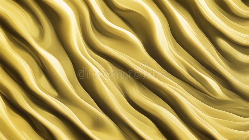 A Wavy Liquid Gold Satin Fabric Pattern, Texture and Background Stock ...
