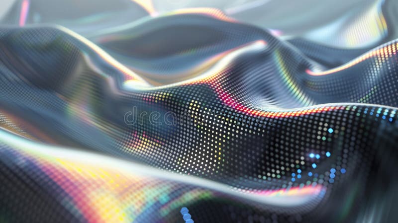 Wavy Mesh-like Textures Illuminated with Light Play Background Image ...