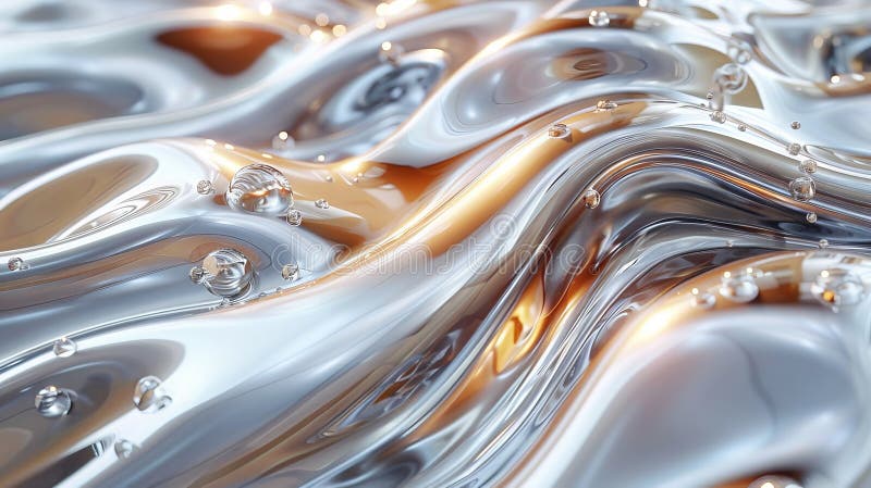 With Wavy Metal Shapes and Silver Droplets, this Set is Ideal for ...