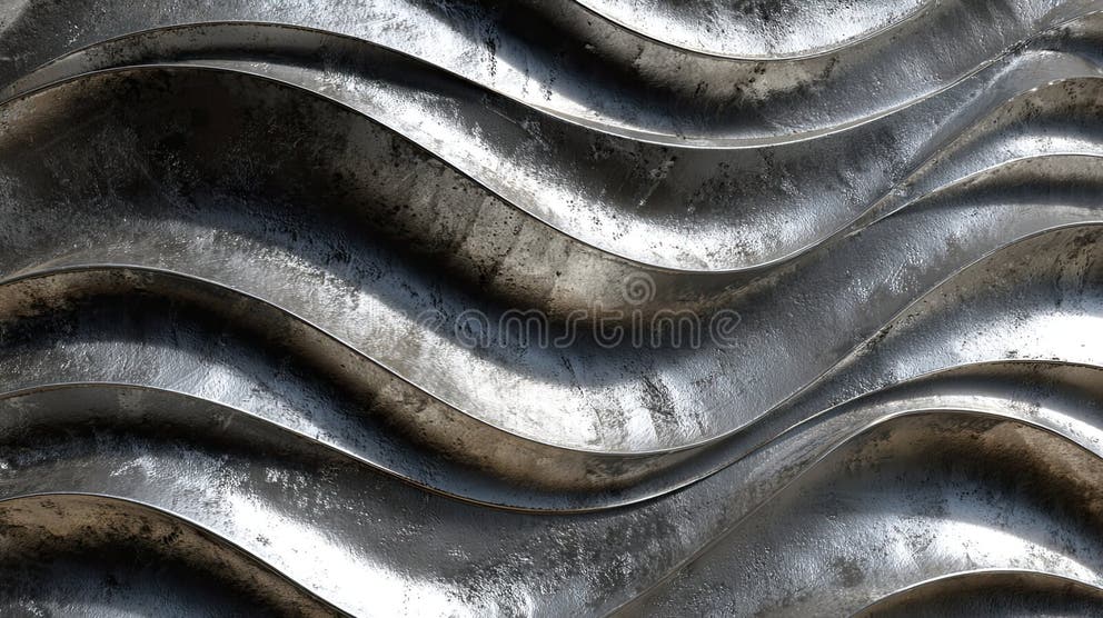 Wavy Metal Texture stock image. Image of background - 392341223