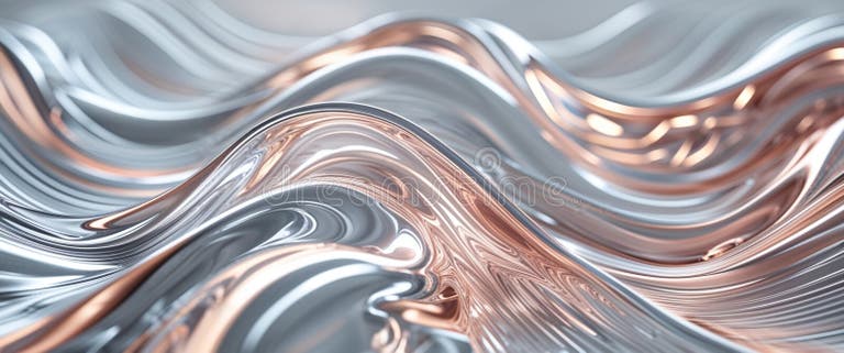 Wavy Metallic Surfaces with Abstract Texture and Light Reflection ...