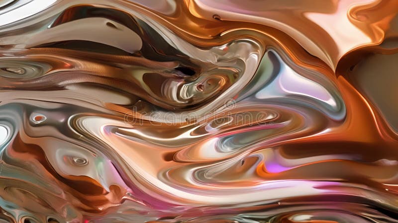 Wavy Mirrored Surface Reflecting Distorted Versions of Everyday Objects ...