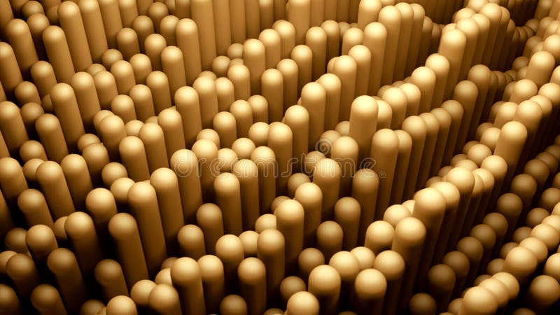 Wavy Motion of Vertical Pillars Background. Design. Long Shapes Looking ...