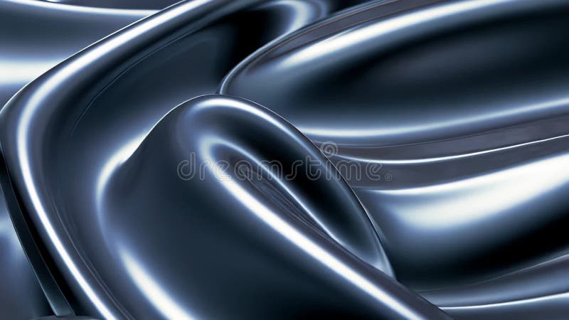 Wavy Movement of Shiny Metallic Textures that Create Captivating ...