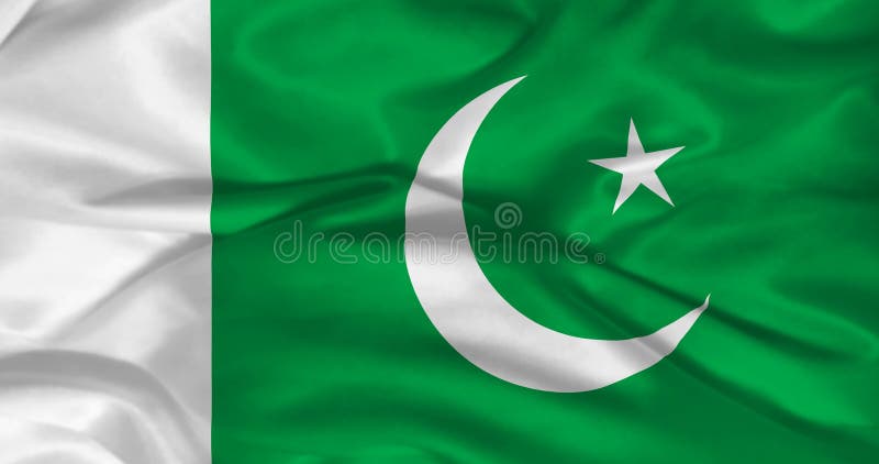 Wavy Pakistani Flag, Pakistan Independence Day Stock Illustration ...