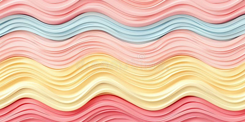 Wavy Pastel Lines Creating a Soothing and Harmonious Pattern ...