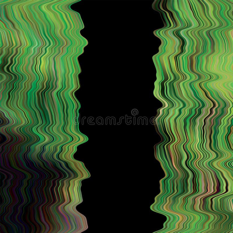 Wavy pattern stock vector. Illustration of flowing, curved - 205045236