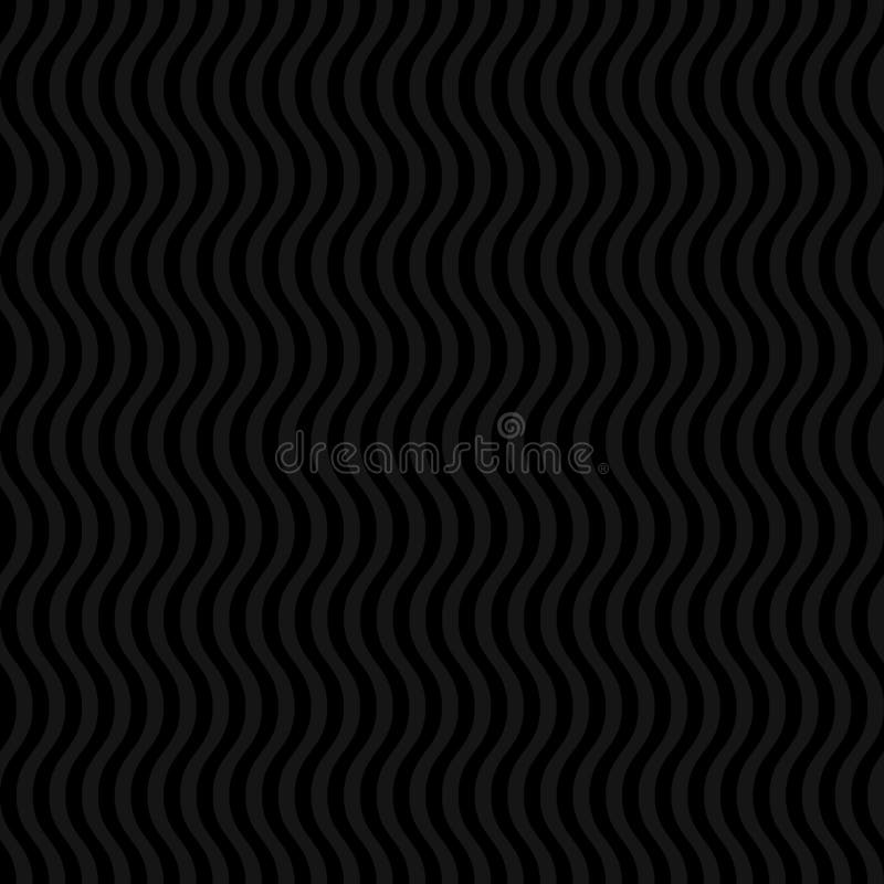 Wavy Pattern. Black Neutral Seamless Pattern for Modern Design I Stock ...