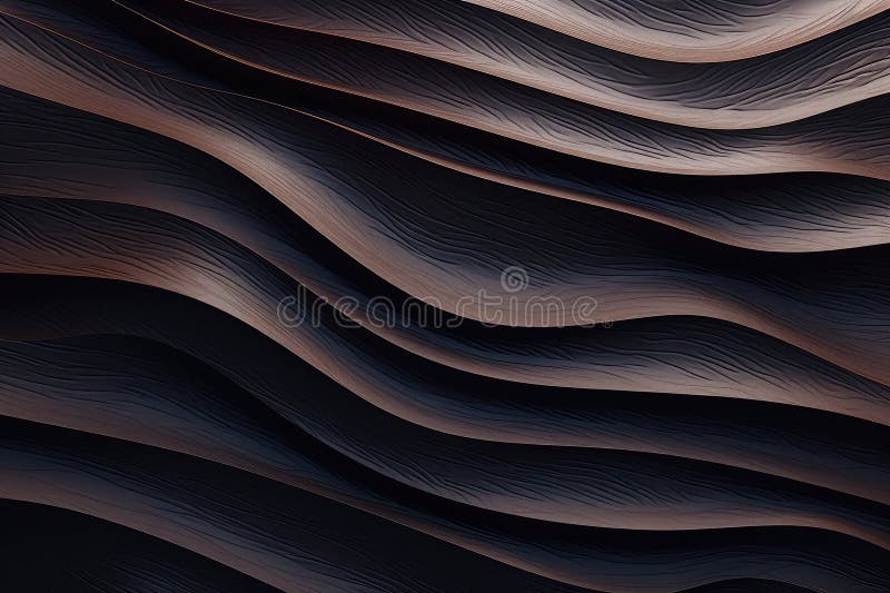 Wavy Pattern in Black and White Stock Illustration - Illustration of ...