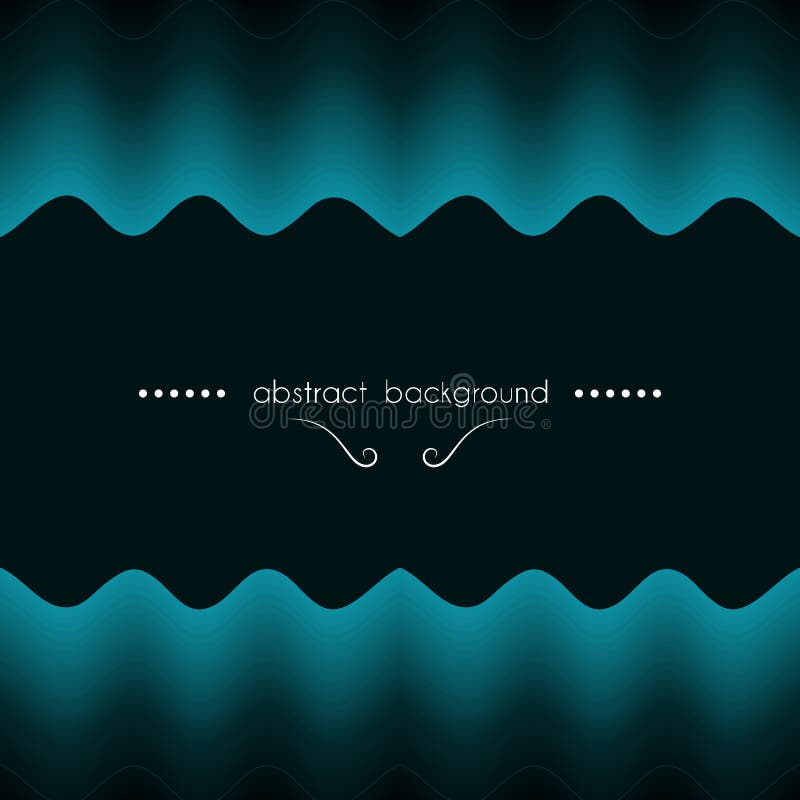 Wavy Pattern Creates a Frame with Space for Text, Vector Stock Vector ...