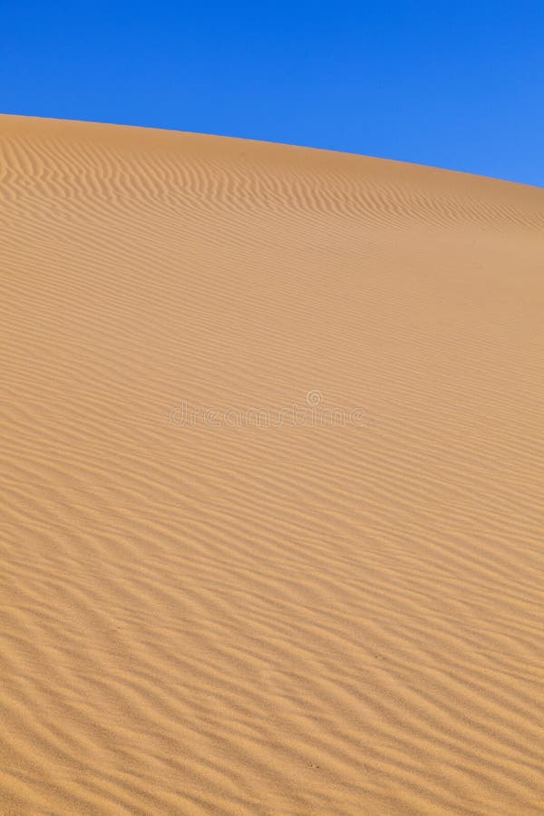 Wavy Pattern in Desert Sand Stock Photo - Image of scene, background ...