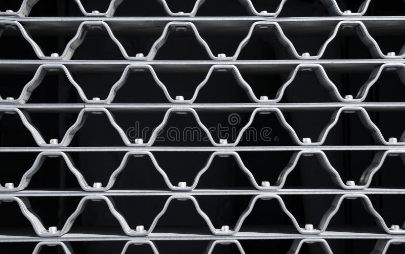 Wavy Pattern of a Metal Grid Stock Image - Image of pattern, secure ...