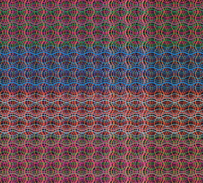 Wavy Pattern with Optical Illusion of Movement. Op Art Background CDR ...