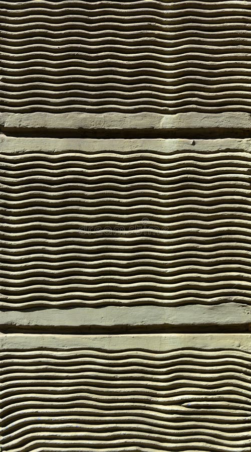 Wavy Pattern on Plastered Wall 5 Stock Photo - Image of line, wavy ...