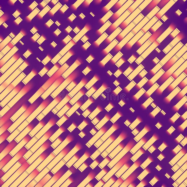 Wavy Pattern of Rectangular Stripes with Trendy Gradient. Modern ...