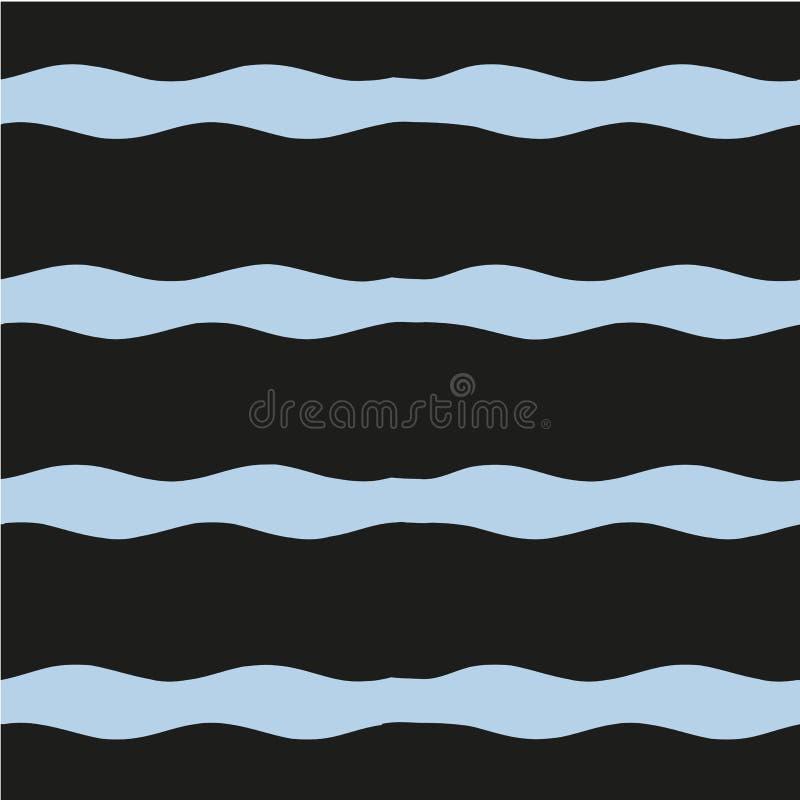 Wavy Pattern. Seamless Vector Illustration the Background for Printing ...