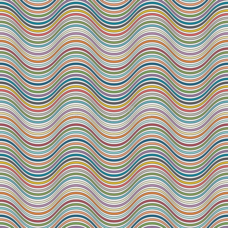 Wavy pattern stock vector. Illustration of pastel, endless - 55008790