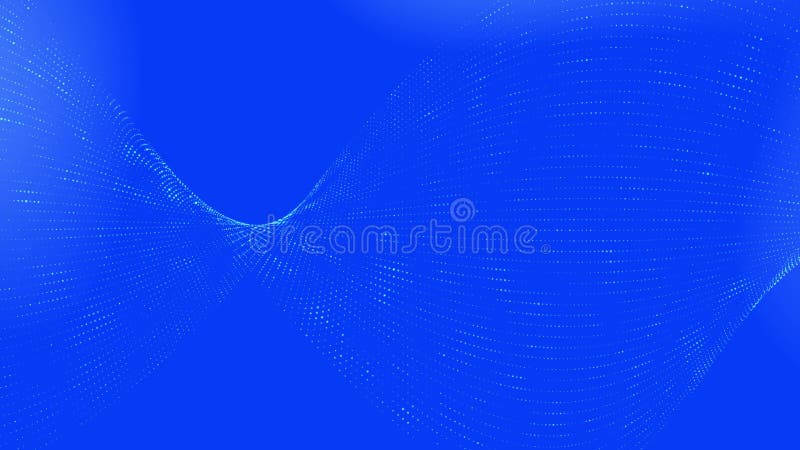 Wavy Pattern Technology Background with Lighting Particle Dots Seamless ...