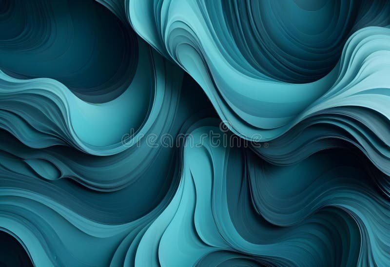 Wavy Patterns in Shades of Green Create Mesmerizing Visual Experience ...