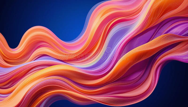 Colorful Abstract Wave Background with Flowing Motion and Light Effect ...