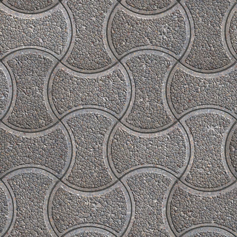 Wave Paving Slabs. Seamless Tileable Texture. Stock Photo - Image of ...