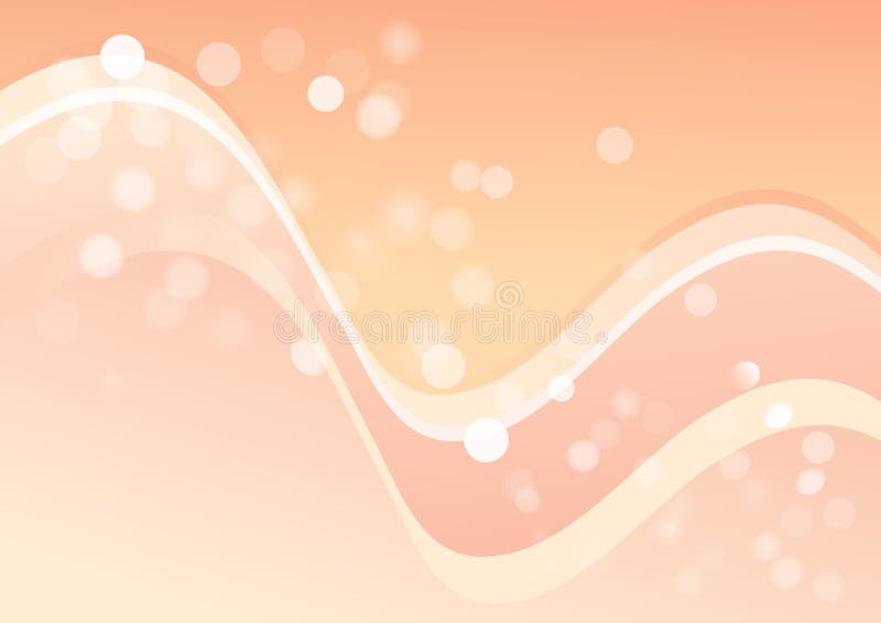 Wavy Pink and Beige Gradient Background Stock Vector - Illustration of ...