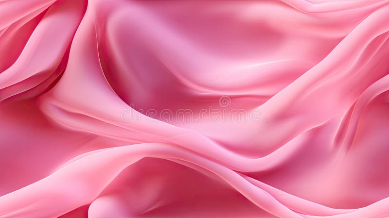 Wavy Pink Crepe Chiffon Elegantly Folded, Highlighting the Intricate ...