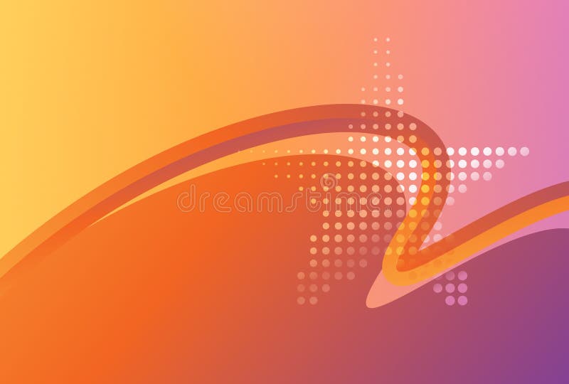 Wavy Pink and Orange Gradient Background Graphic Beautiful Elegant ...