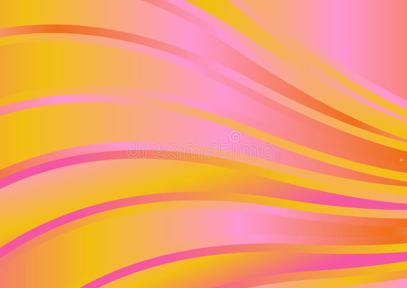 Wavy Pink and Orange Gradient Background Illustration Stock Vector ...