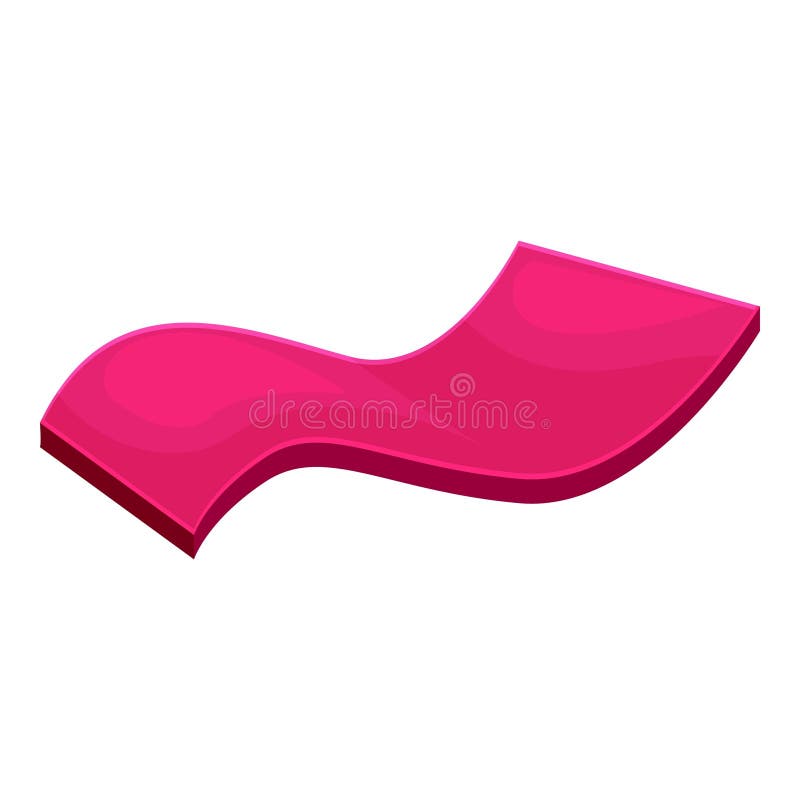 Wavy Pink Stage Platform Floating on White Background Stock Vector ...