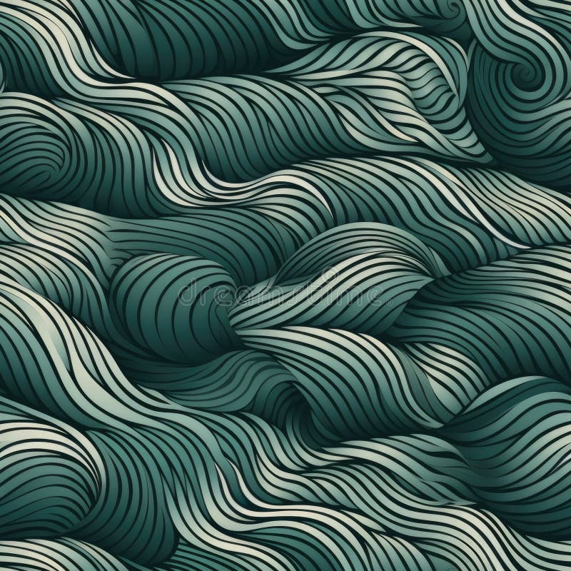 Wavy Psychedelic Seamless Pattern Background. New Classics: Menswear ...