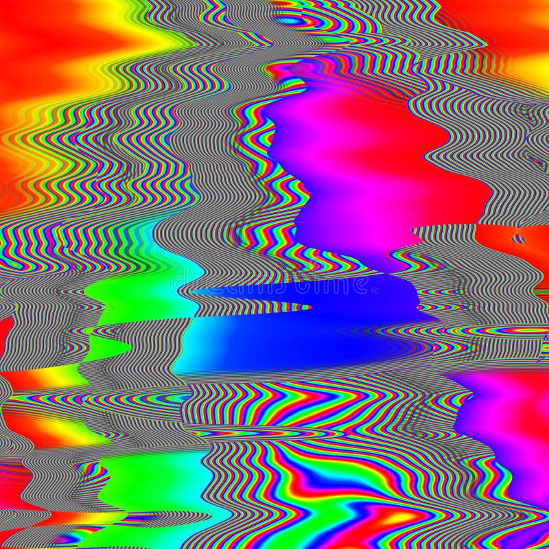 Wavy rainbow background stock illustration. Illustration of wallpaper ...