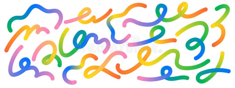 Wavy Liquid Rainbow Line Set Stock Illustrations – 594 Wavy Liquid ...