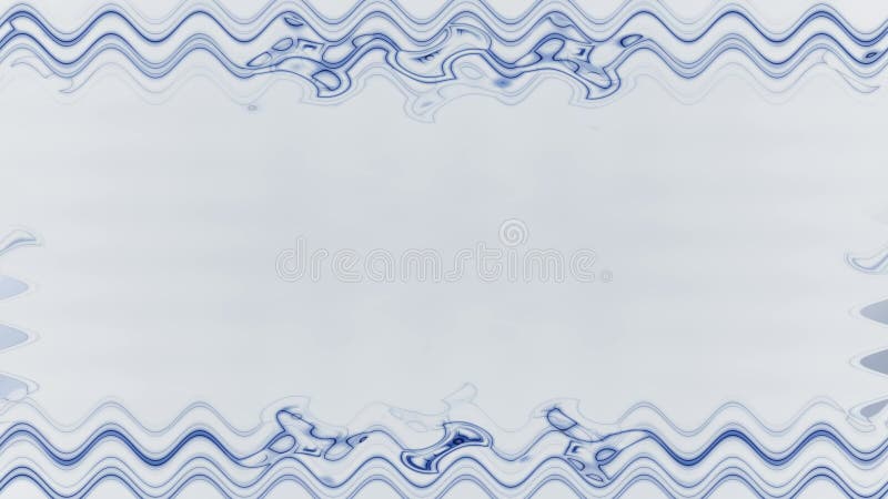 Wavy Rectangular Decorated Colorful Neon Glowing Blue Frame, Horizontal ...