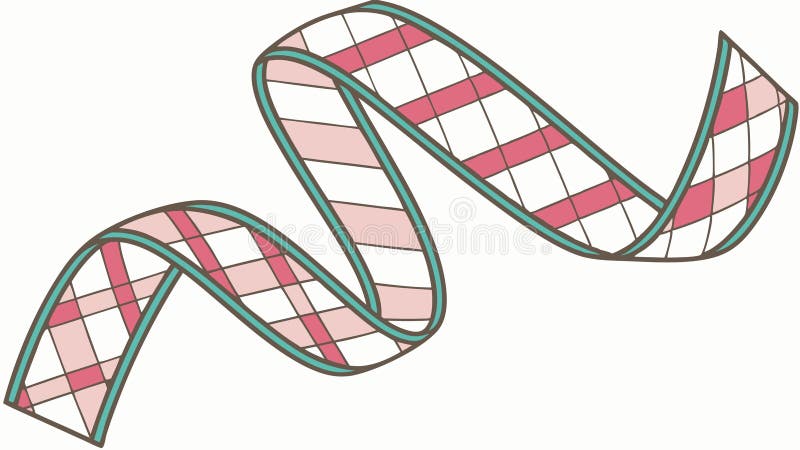 Wavy Ribbon with Striped Pattern Dynamic Vector, Vector Design ...