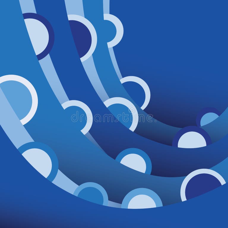 Wavy Ribs with Circular Spots Stock Illustration - Illustration of ...