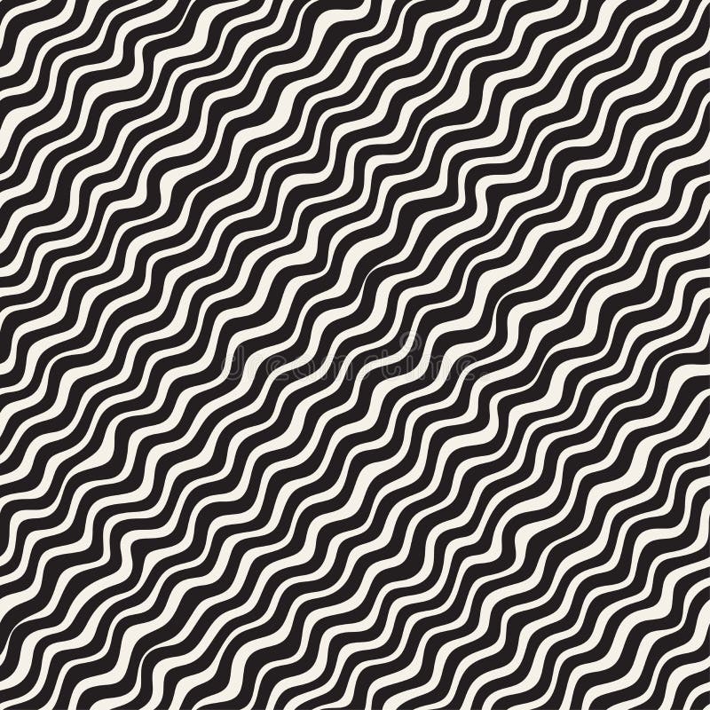 Wavy Ripple Hand Drawn Lines. Abstract Geometric Background Design ...