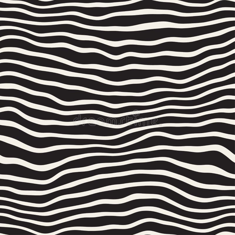 Wavy Ripple Hand Drawn Lines. Abstract Geometric Background Design ...