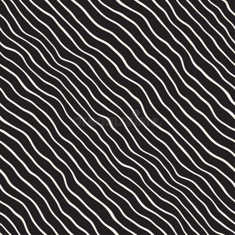 Wavy Ripple Hand Drawn Lines. Abstract Geometric Background Design ...
