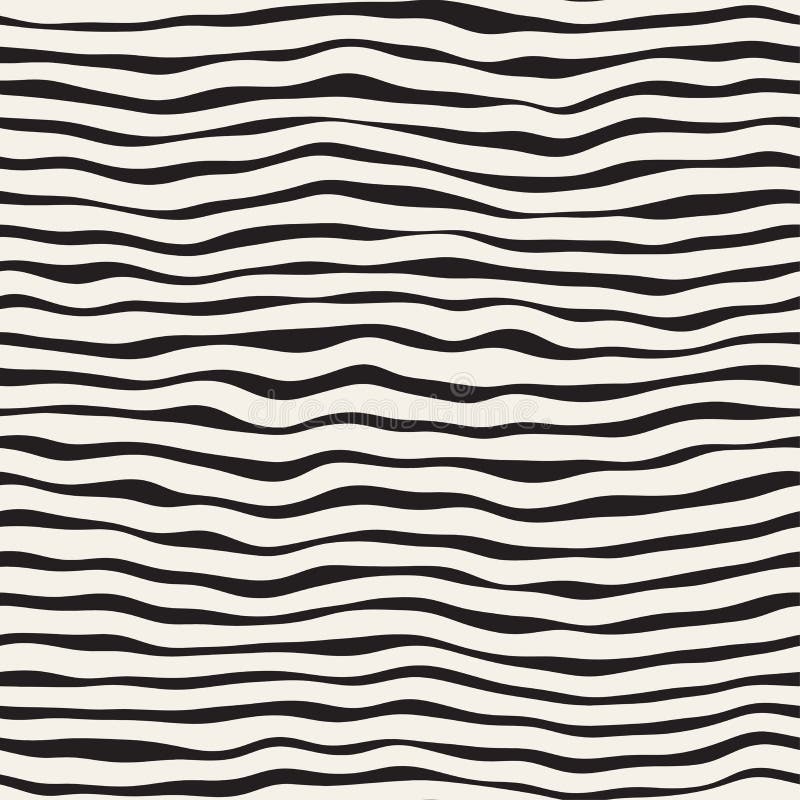 Wavy Ripple Hand Drawn Lines. Abstract Geometric Background Design ...