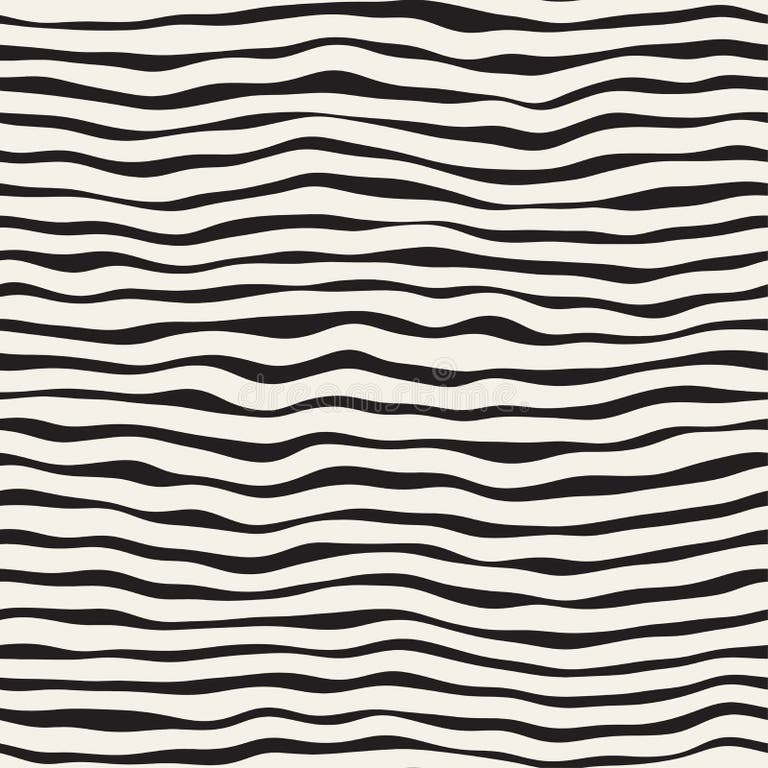 Wavy Ripple Hand Drawn Lines. Abstract Geometric Background Design ...