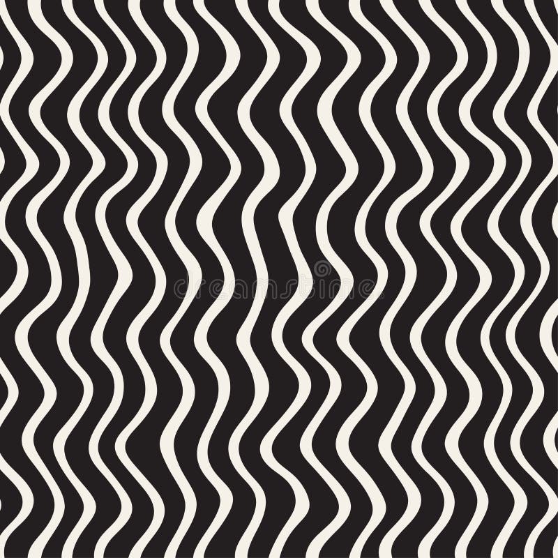 Wavy Ripple Hand Drawn Lines. Abstract Geometric Background Design ...