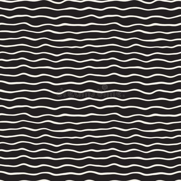 Wavy Ripple Hand Drawn Lines. Abstract Geometric Background Design ...